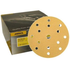 Mirka Gold Grip Abrasive Disc -150mm 15H P60 - 10 Pack | Sanding Discs ...